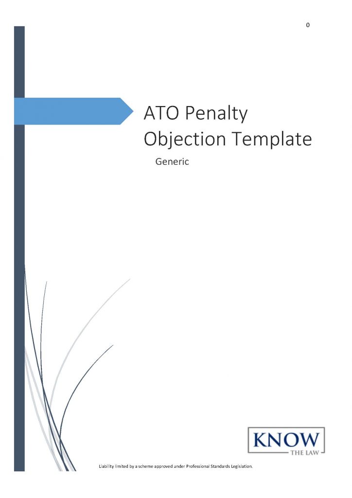 ATO objection letter - how to do them - Know the Law