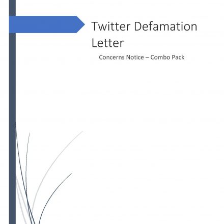 Letter to stop defamation